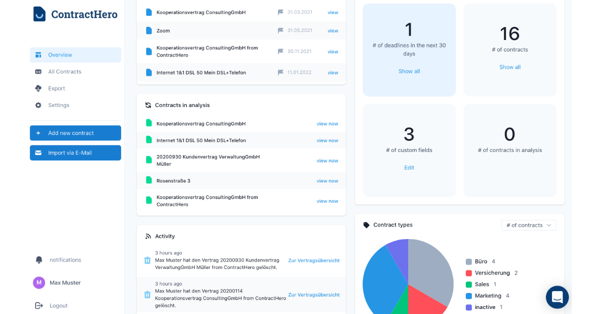 ContractHero: Bewertungen, Preise und Features - Softwareabc24