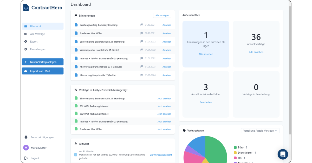 ContractHero: Bewertungen, Preise und Features - Softwareabc24