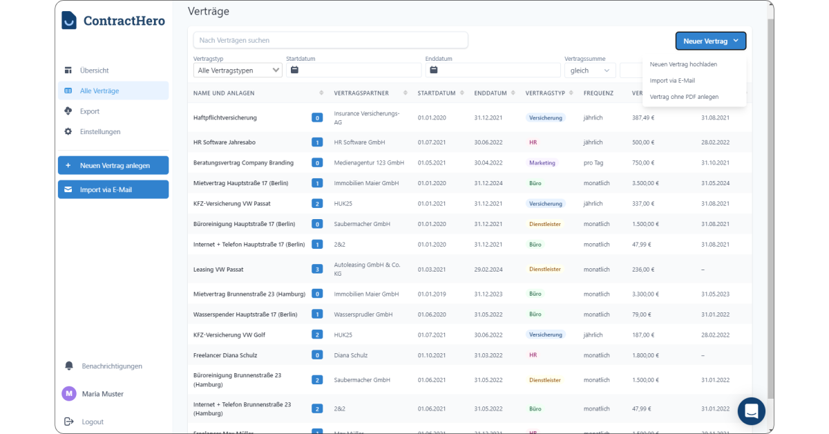 ContractHero: Bewertungen, Preise und Features - Softwareabc24